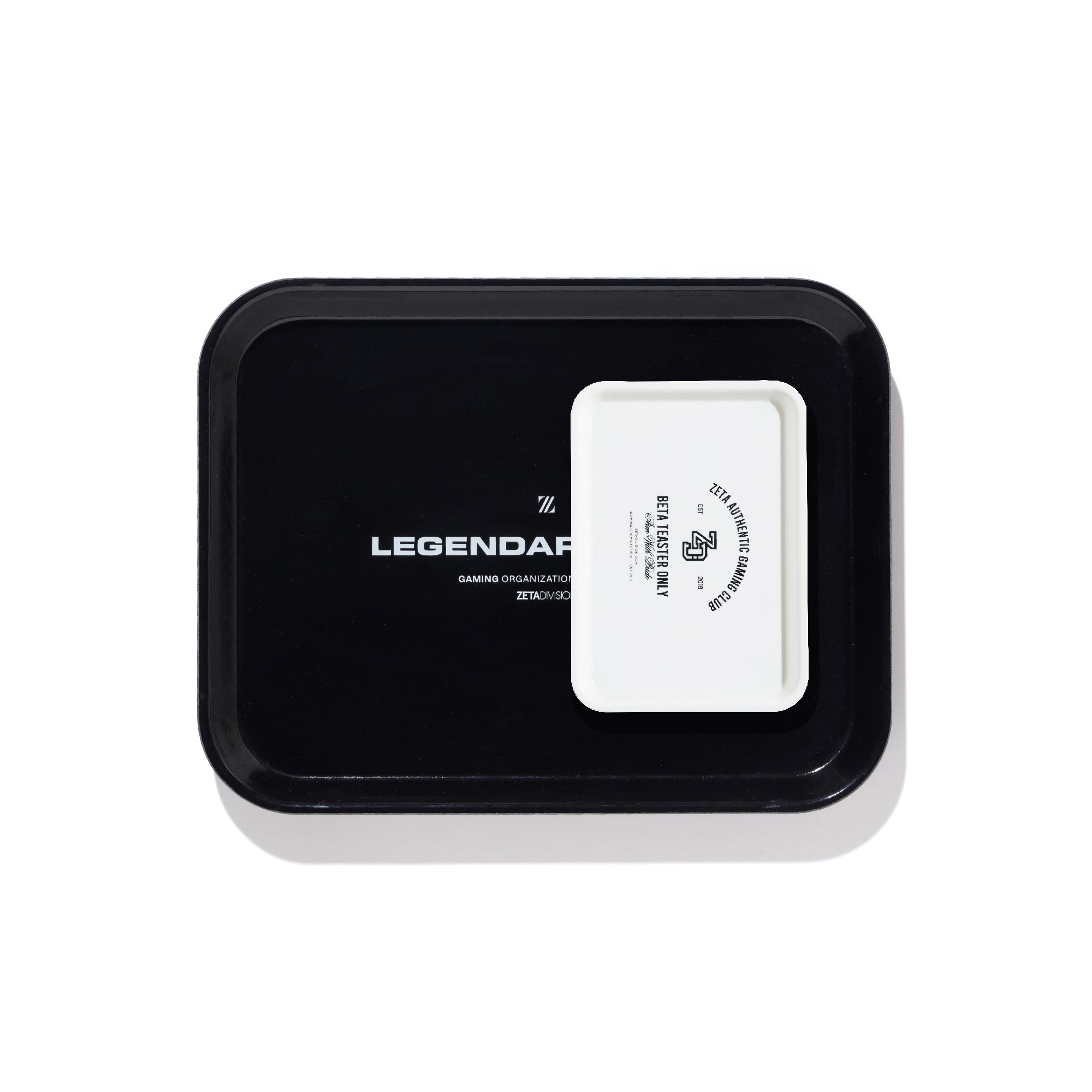 ZETA LOGO DESK TRAY / BLACK L & WHITE S SET | ZETA DIVISION STORE