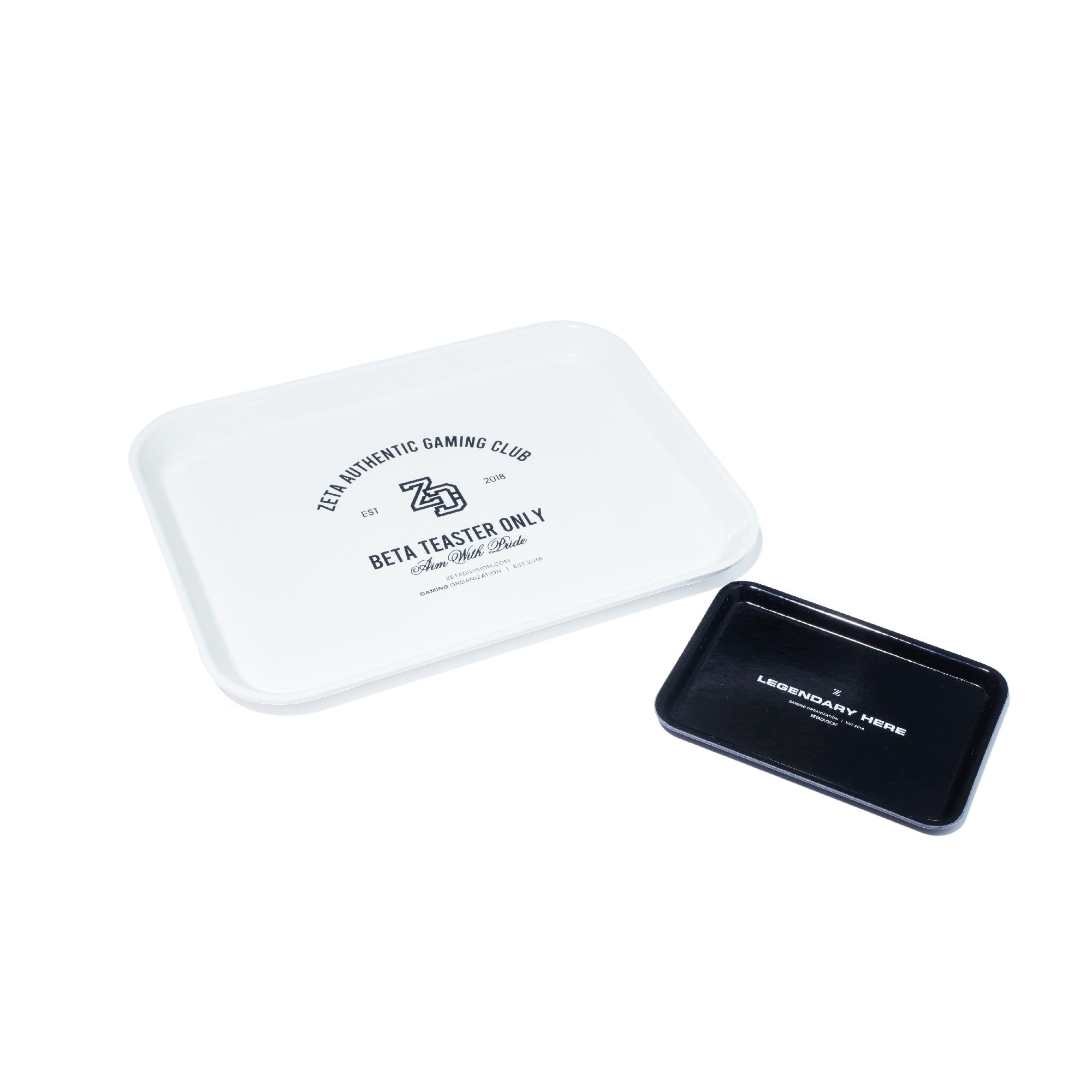 ZETA LOGO DESK TRAY / WHITE L & BLACK S SET | ZETA DIVISION STORE