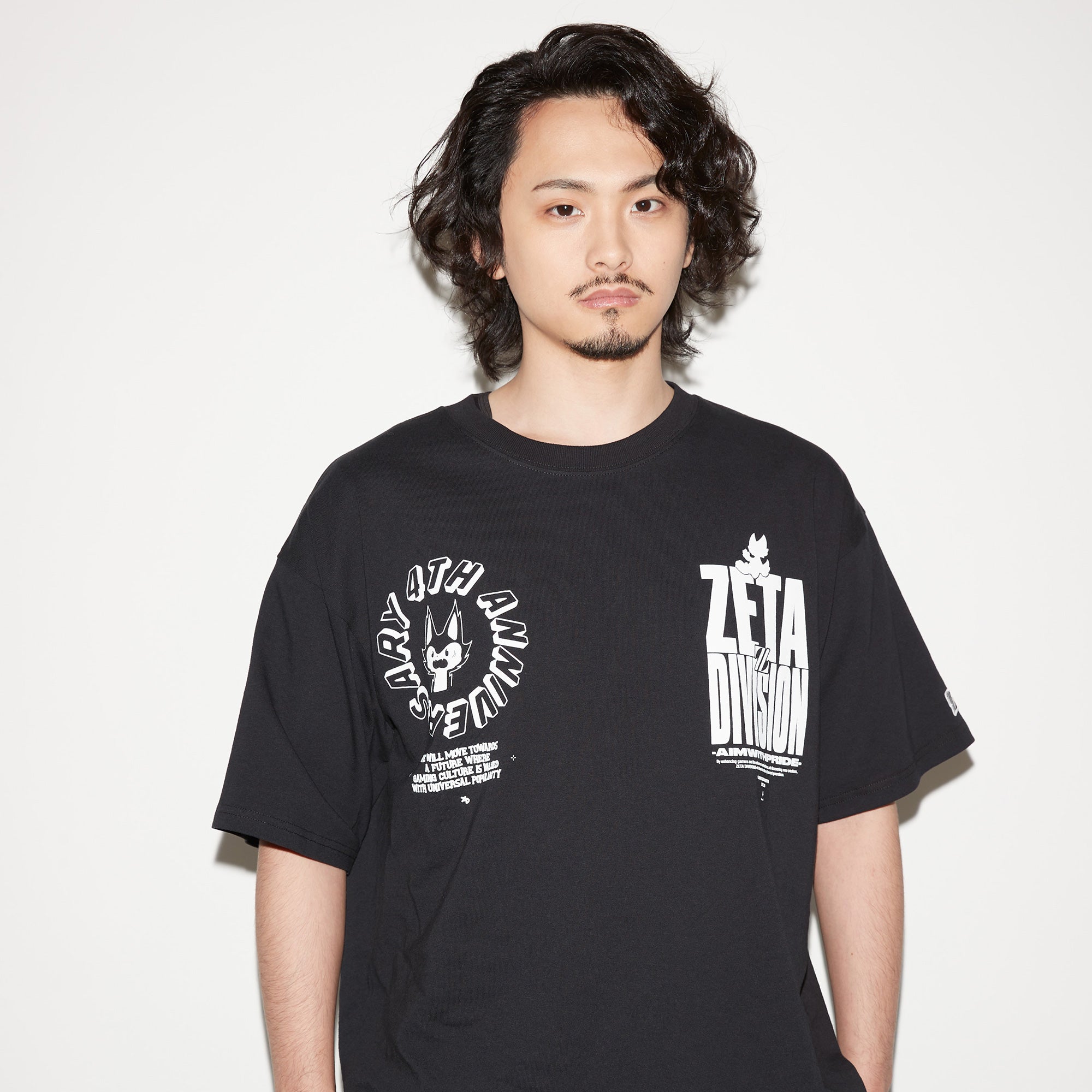 ZETA DIVISION 4TH ANNIVERSARY TEE / BLACK – ZETA DIVISION STORE